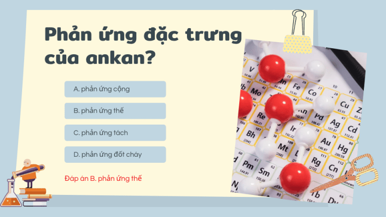 Phản ứng đặc trưng của ankan | Ankan đặc trưng bởi phản ứng nào?