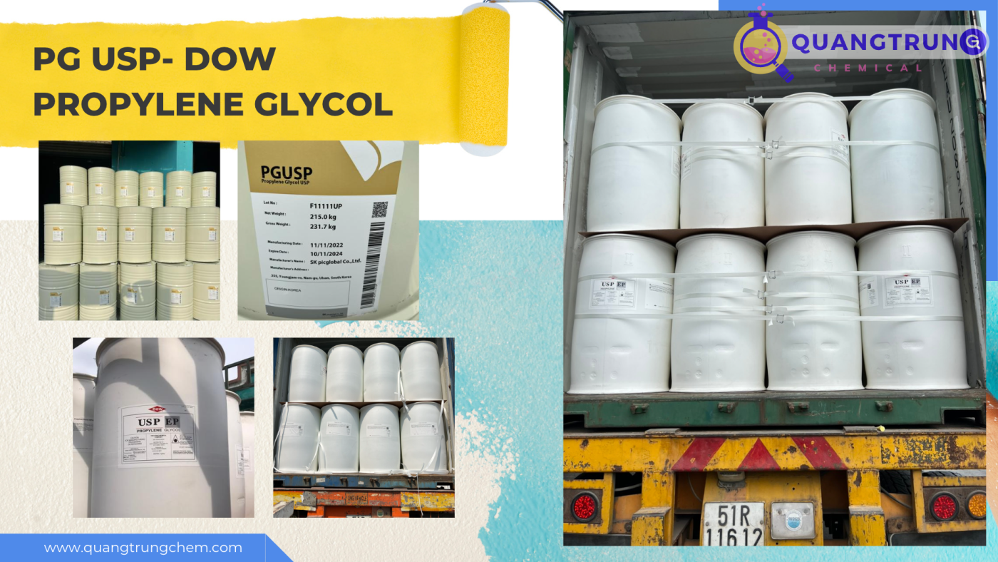 Nhà máy bán Propylene Glycol (PG) USP DOW | Cas 57-55-6