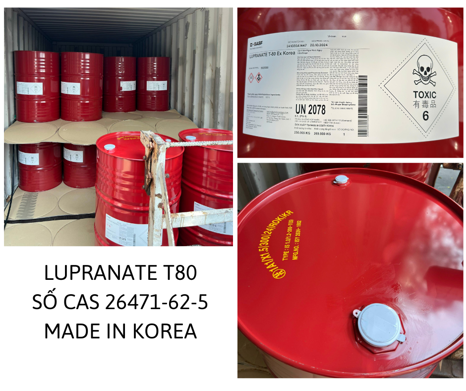 Xu hướng giá LUPRANATE T-80 tại cảng